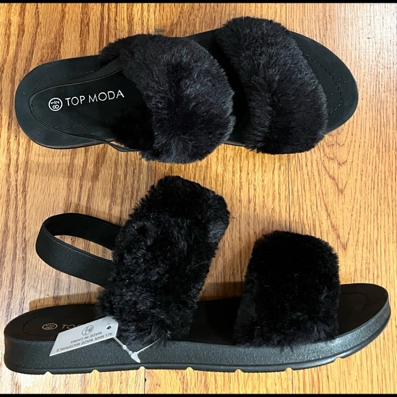 TOP Moda | Shoes | Top Moda Slippers Black | Poshmark